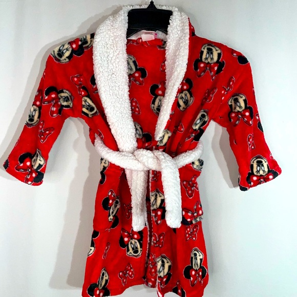 Disney | Pajamas | Disney Minnie Mouse Little Girls Robe Size 3t 42 ...